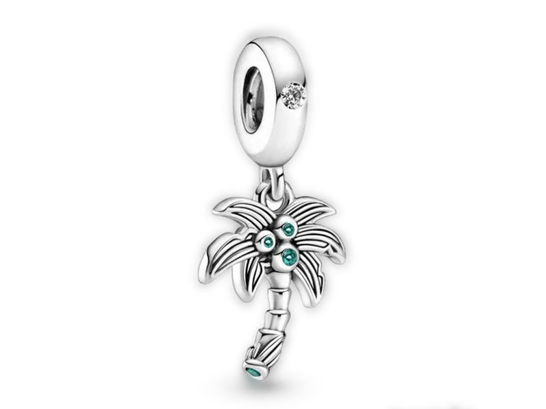 Palm Tree & Coconuts Dangle Charm for Pandora Bracelet Necklace,100% ...