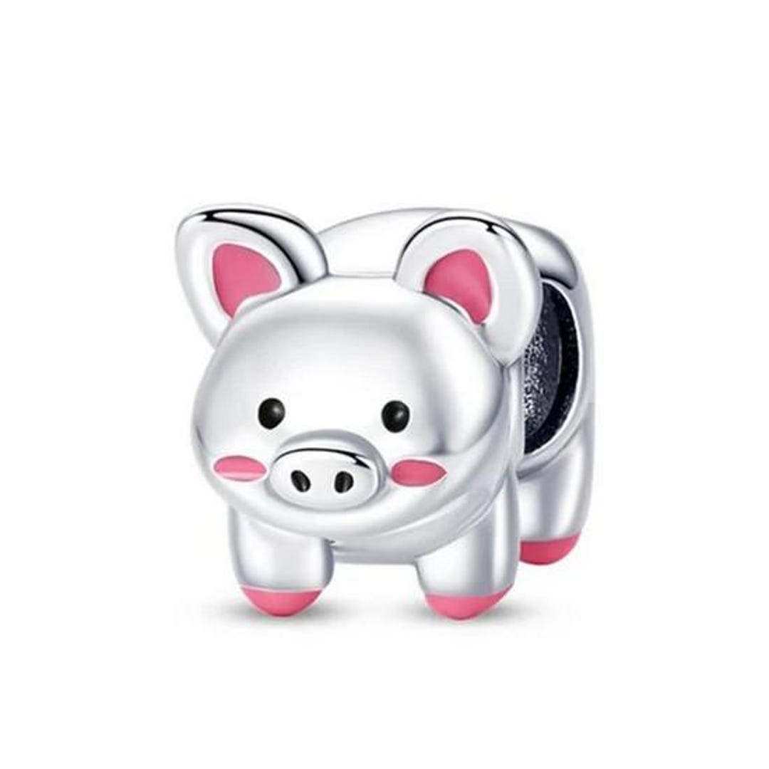 Cute Pig Charm Fit for Pandora Bracelet , 100% Genuine 925 Sterling ...
