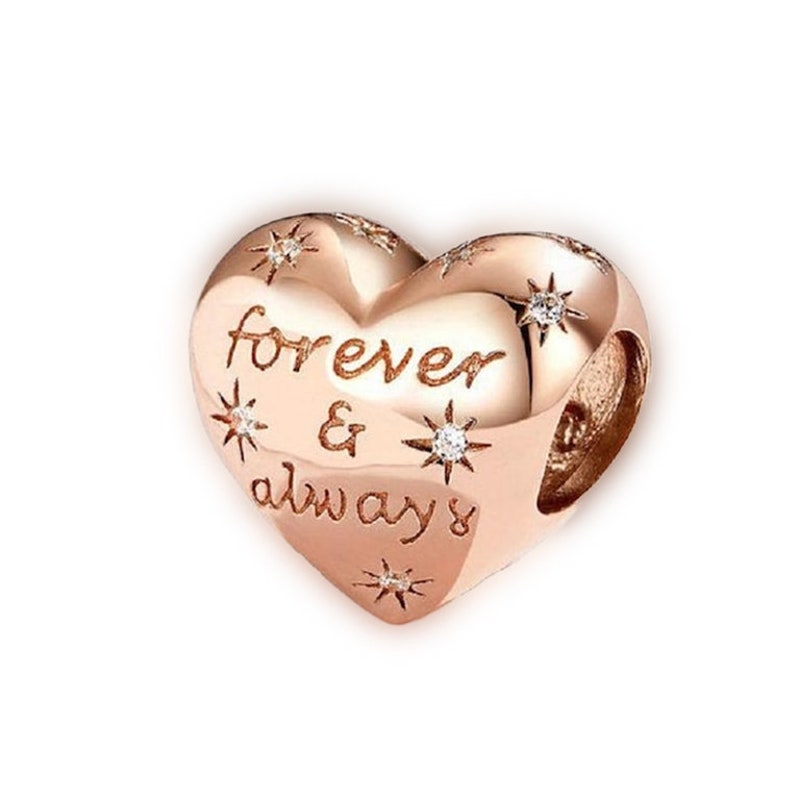 Rose Gold Pandora Charms - Etsy