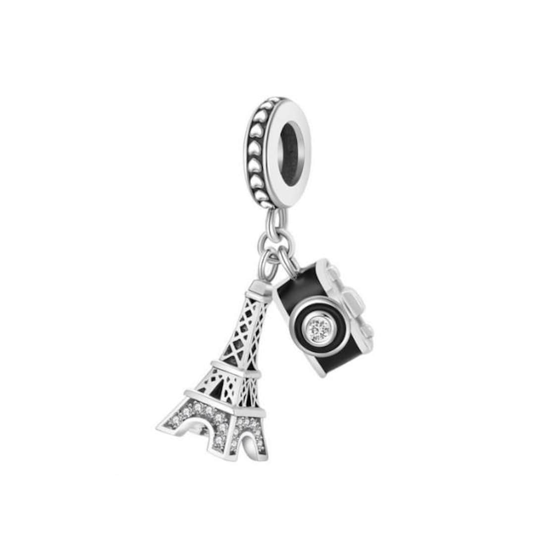Paris Eiffel Tower Camera Charm Fit for Pandora Bracelet , 100% Genuine ...