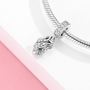 Anatomical Heart Organ Dangle Pendant Charm Fit for Pandora Bracelet ...