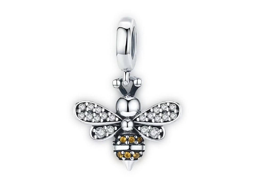 Honey Bee Pendant Charm for Pandora Bracelet Necklace,100% Genuine 925 ...
