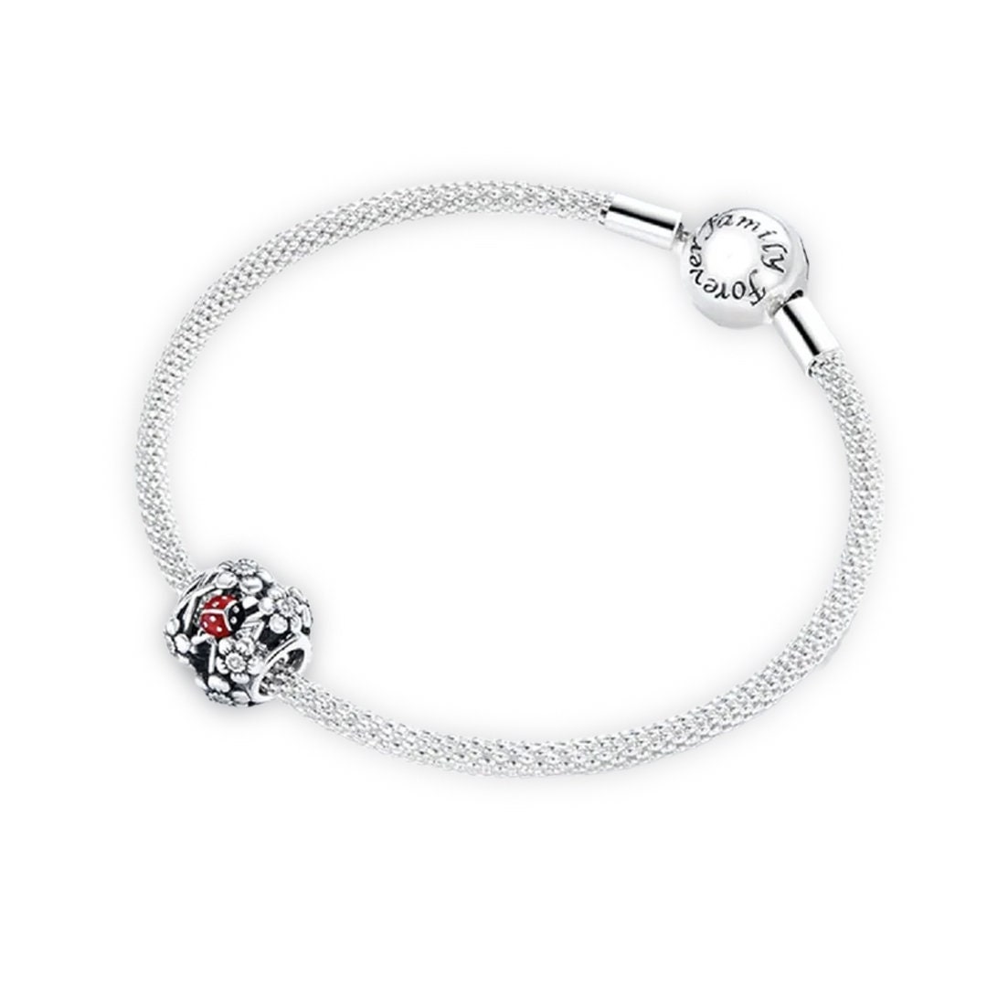 Flower Daisy and Ladybird Insect Bead Charm for Pandora - Etsy