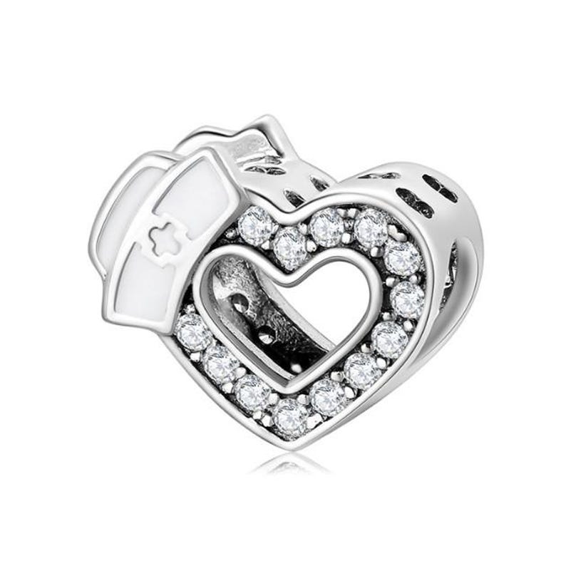 Nurse Charm Fit for Pandora Bracelet , 100% Genuine 925 Sterling Silver ...