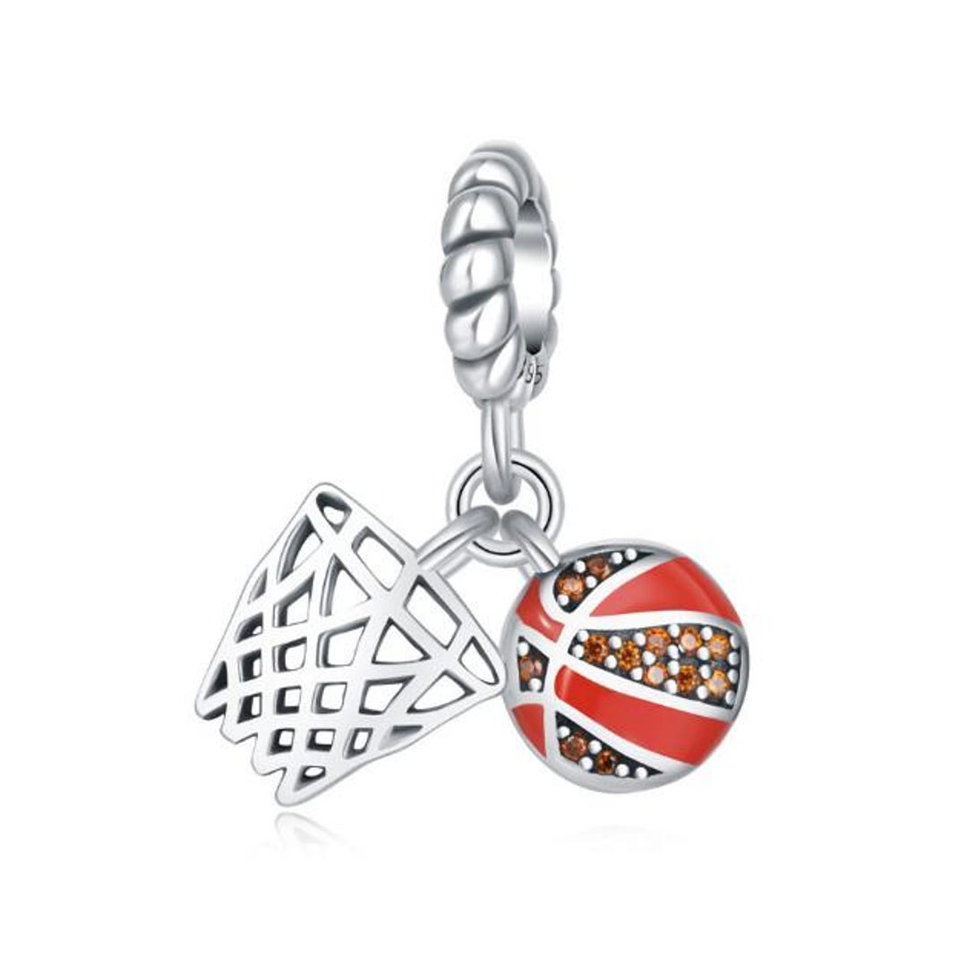 Basketball Charm Fit for Pandora Bracelet , 100% Genuine 925 Sterling ...