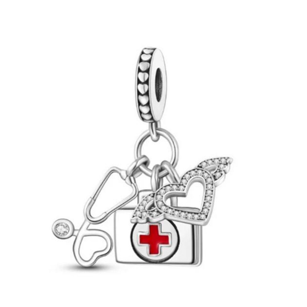 Angel Nurse Charm Fit for Pandora Bracelet , 100% Genuine 925 Sterling ...