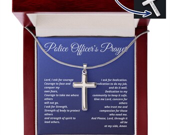 Engraved Police Cross - Etsy