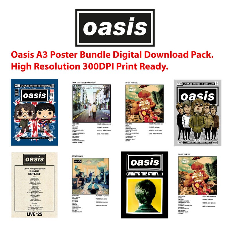 Oasis Poster - Etsy UK