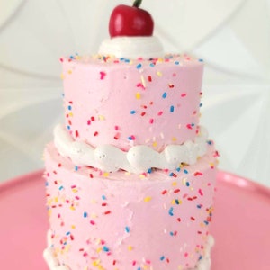 Small Fake Cake. Faux Cake Perfect for Candy Christmas or Photo Shoot ...
