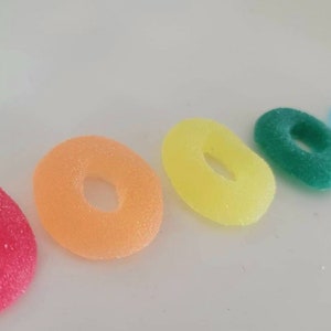 Fake Candy Gummy Rings. Faux Candy, Photo Prop, Faux Food Candy Display ...