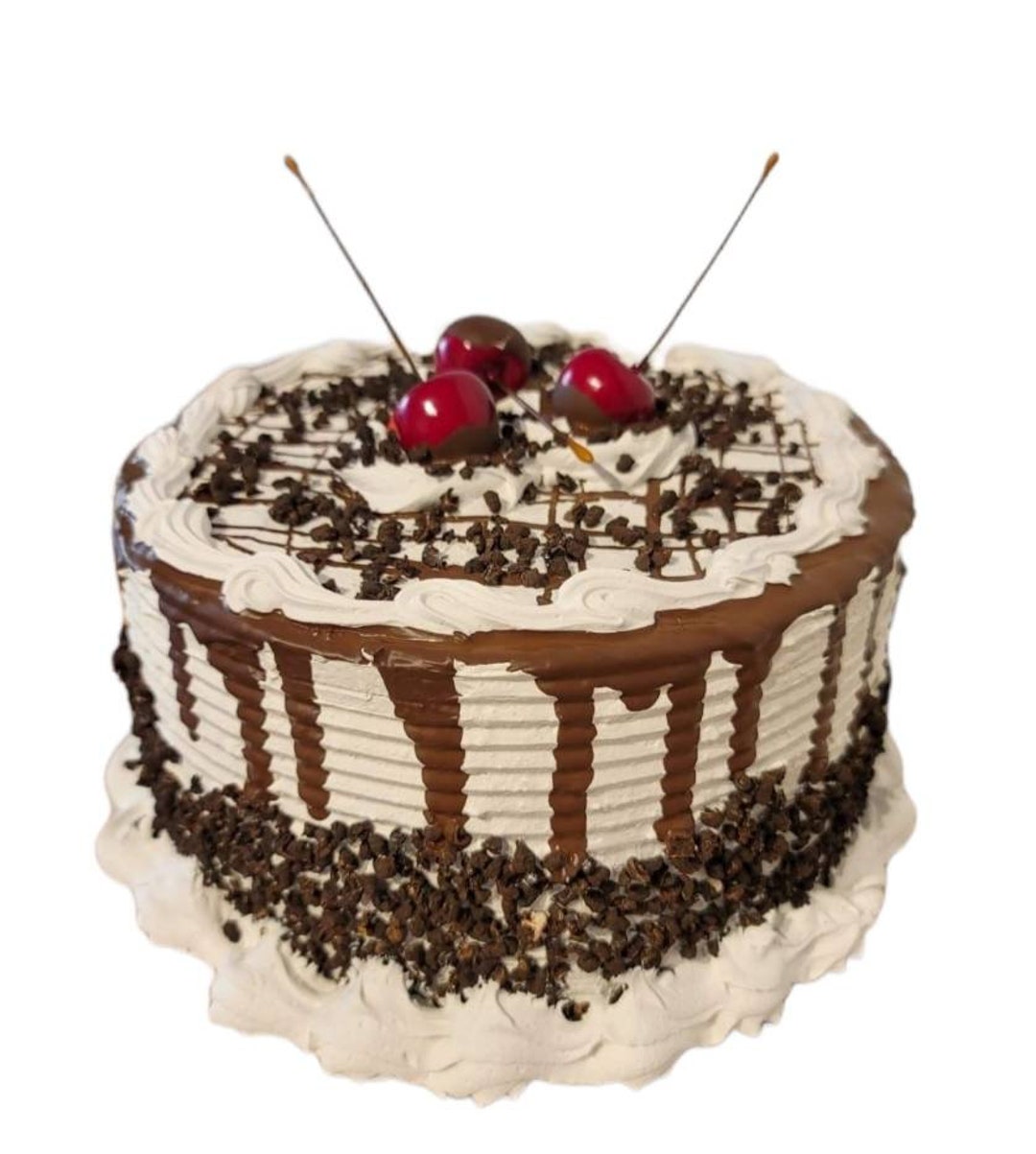 Beautiful Chocolate Fake Cake 10" Wide X 5"tall. Fake Cake for Food ...