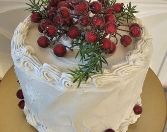 Christmas Cake, Christmas Decor, Faux Cake, Fake Cake, Rae Dunn ...