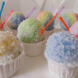 Fake Hyper Realistic Snow Cones. Set of 3 your Choice of Colors Perfect ...