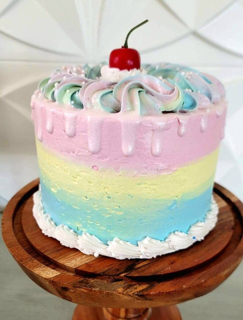 Pastel Faux Cake. Candy Christmas. Fake Display Cake Perfect - Etsy