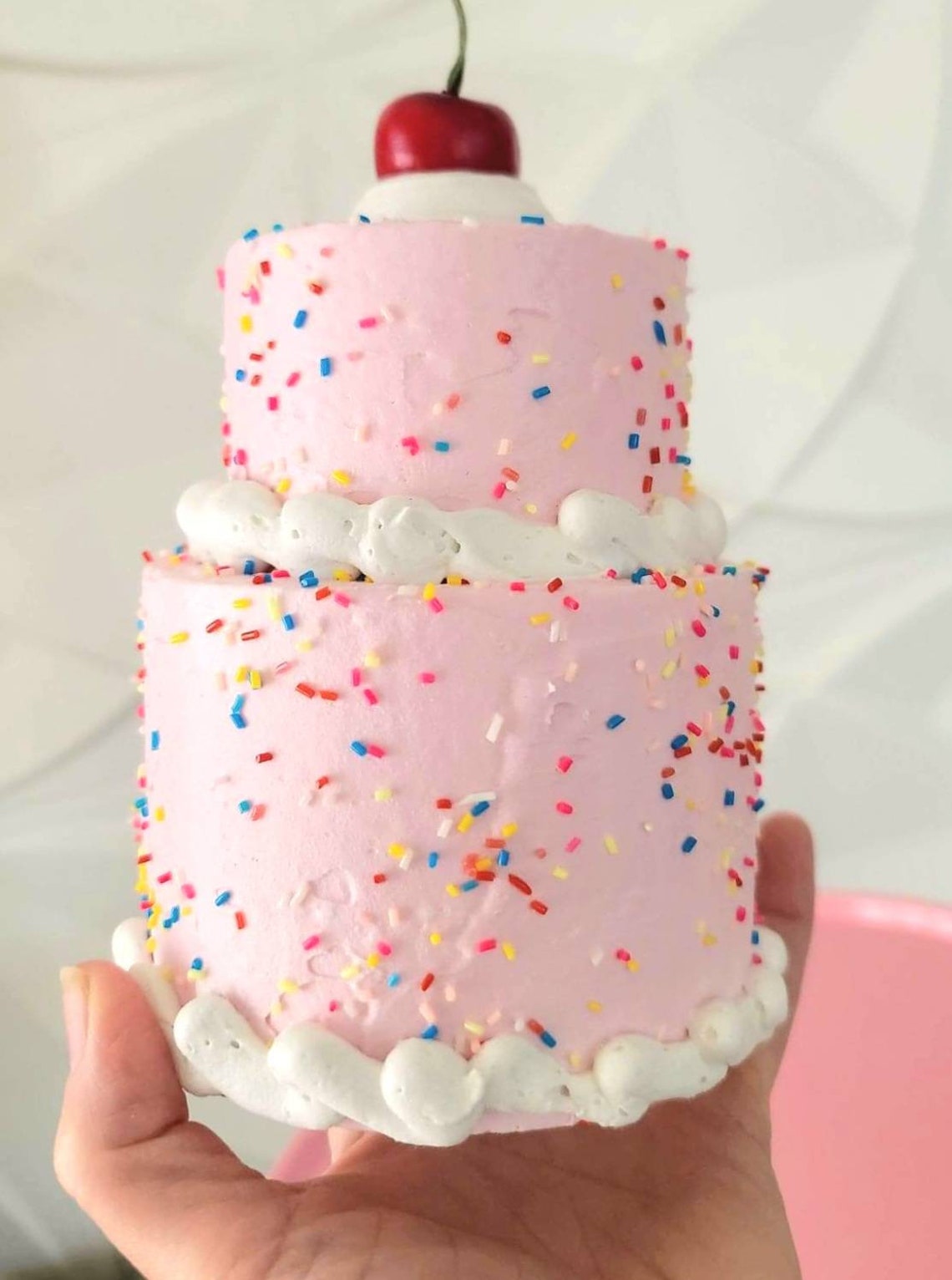 Small Fake Cake. Faux Cake Perfect for Candy Christmas or Photo Shoot ...