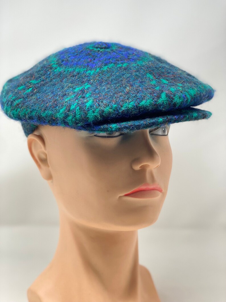 Magnificent Torpedo English Wool Cap, Handmade, Size 57 22.44'', NEW ...