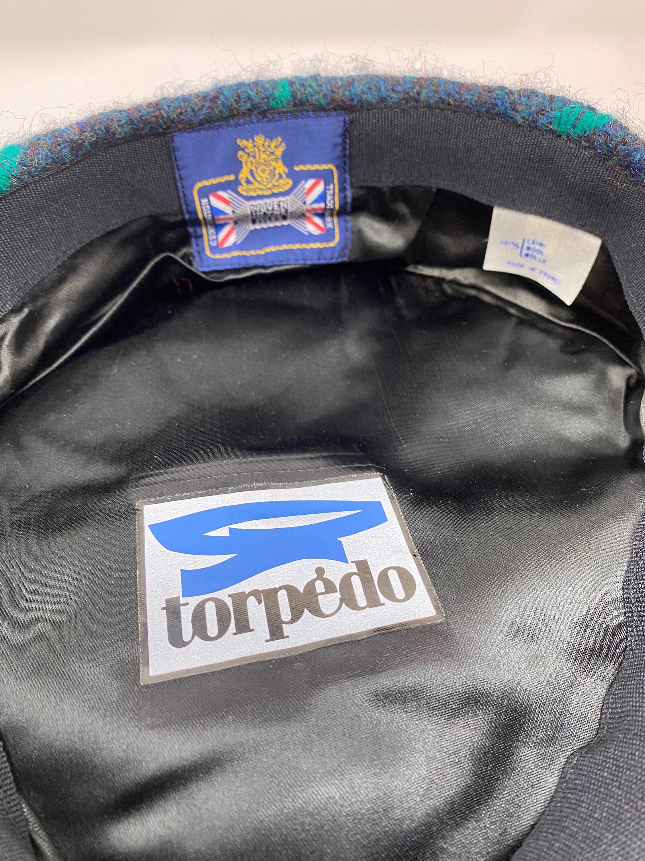 Magnificent Torpedo English Wool Cap, Handmade, Size 57 22.44'', NEW ...