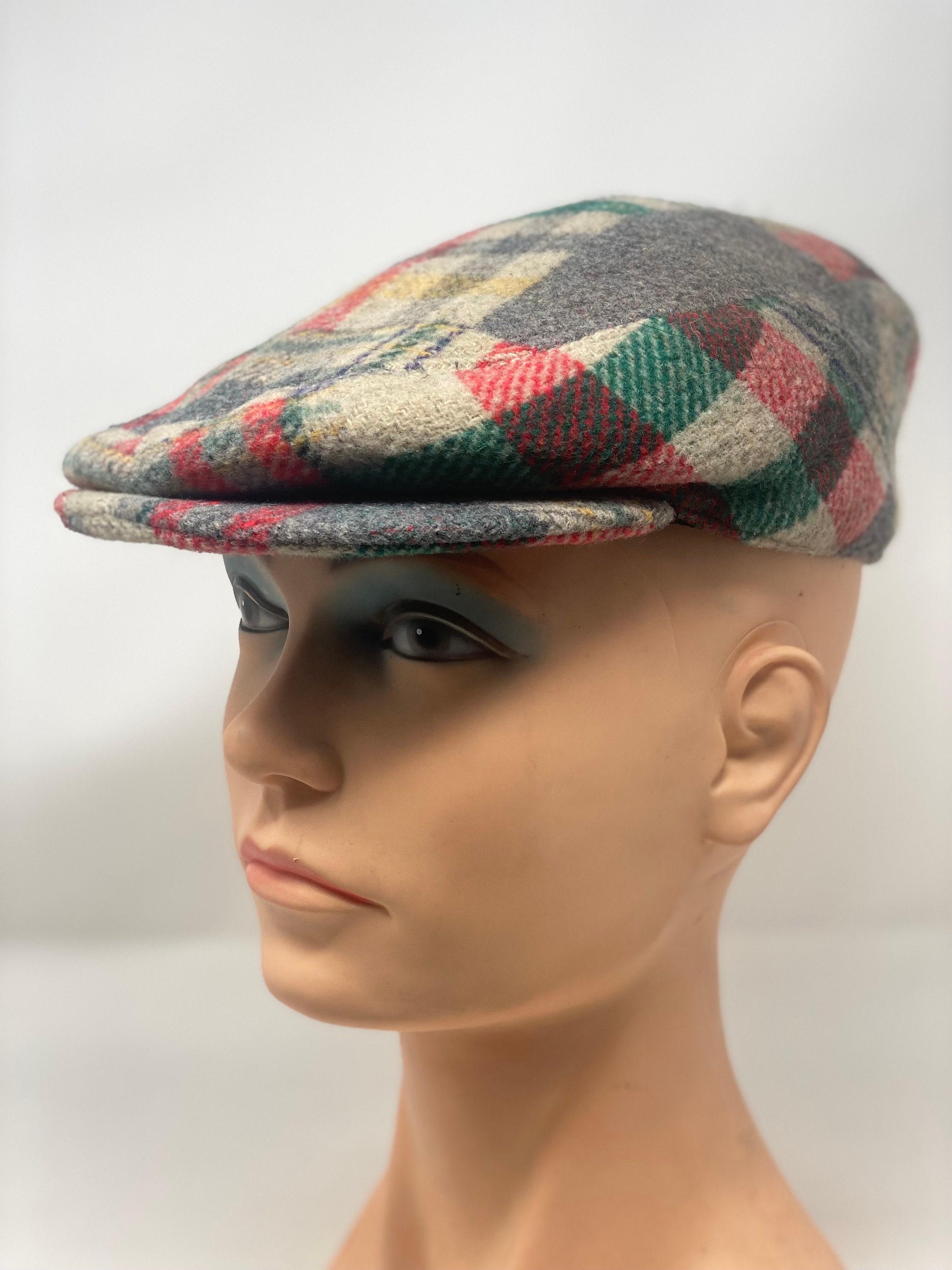 Magnificent Torpedo English Wool Cap, Handmade, Size 57 22.44'', NEW ...