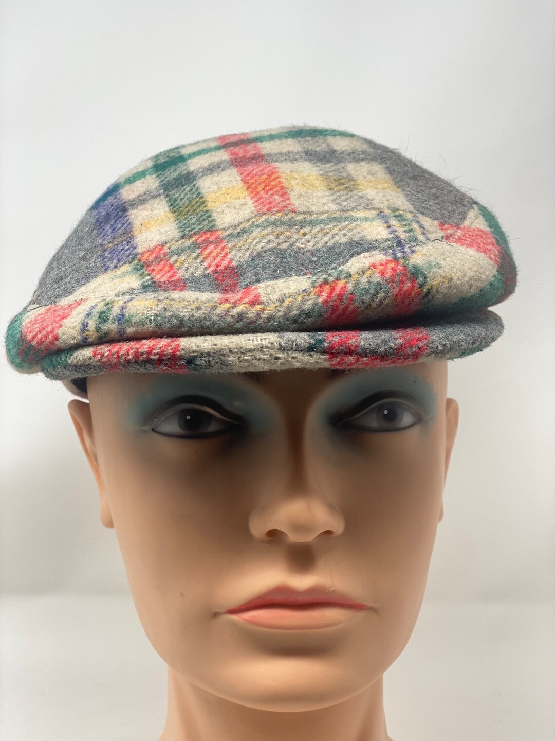 Magnificent Torpedo English Wool Cap, Handmade, Size 57 22.44'', NEW ...