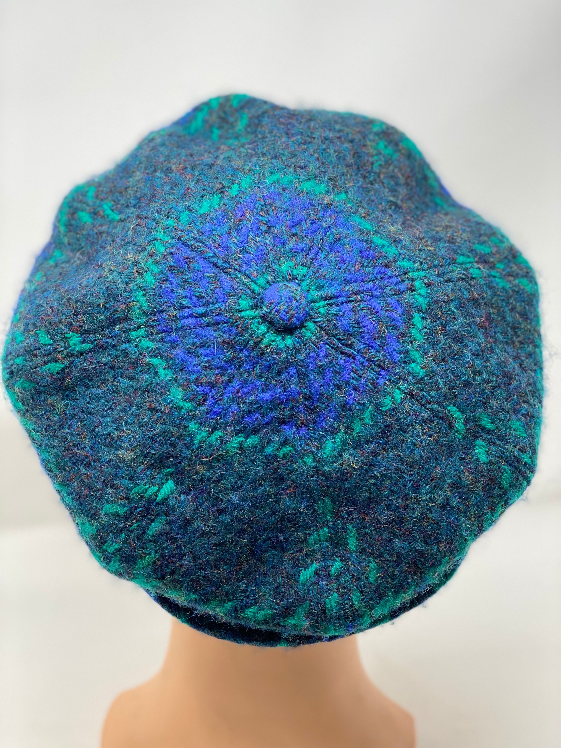 Magnificent Torpedo English Wool Cap, Handmade, Size 57 22.44'', NEW ...