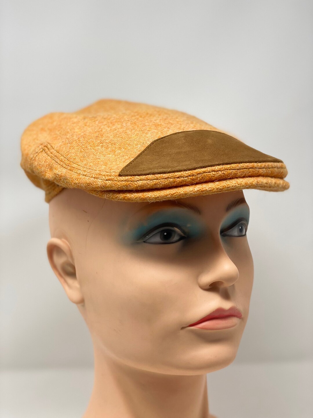 Torpedo Vintage Cap Made in France, 100% Wool, Handmade, Size 54 (21.25 ...