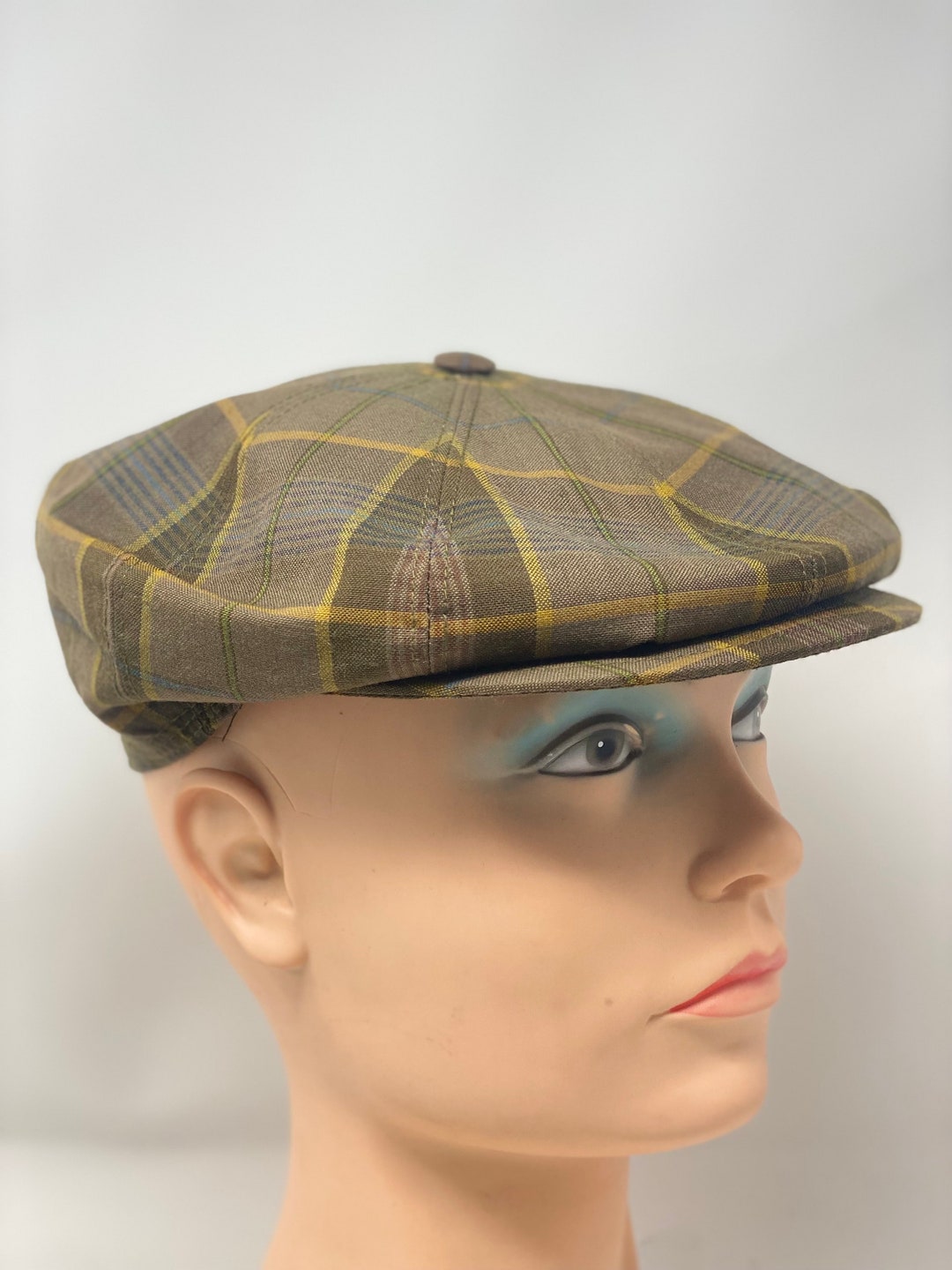 Fancy Newsboy Cap Made by Torpedo, 100% Cotton, Made in France ...
