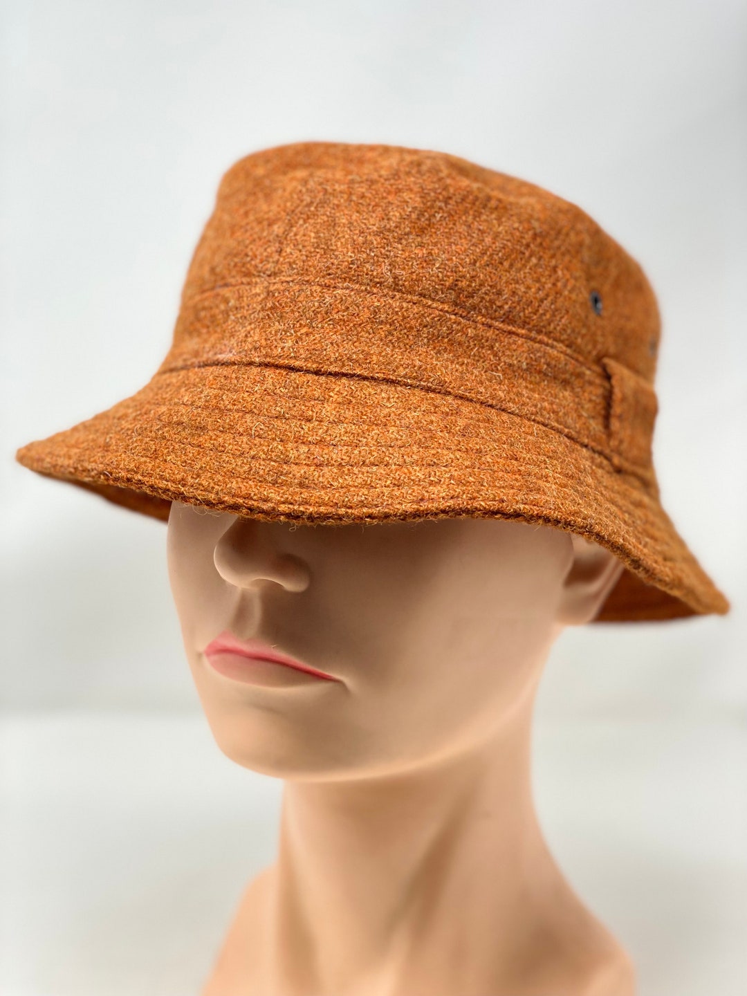 Bucket Hat From Torpédo Brand, 100% Harris Tweed Wool, Handmade and ...