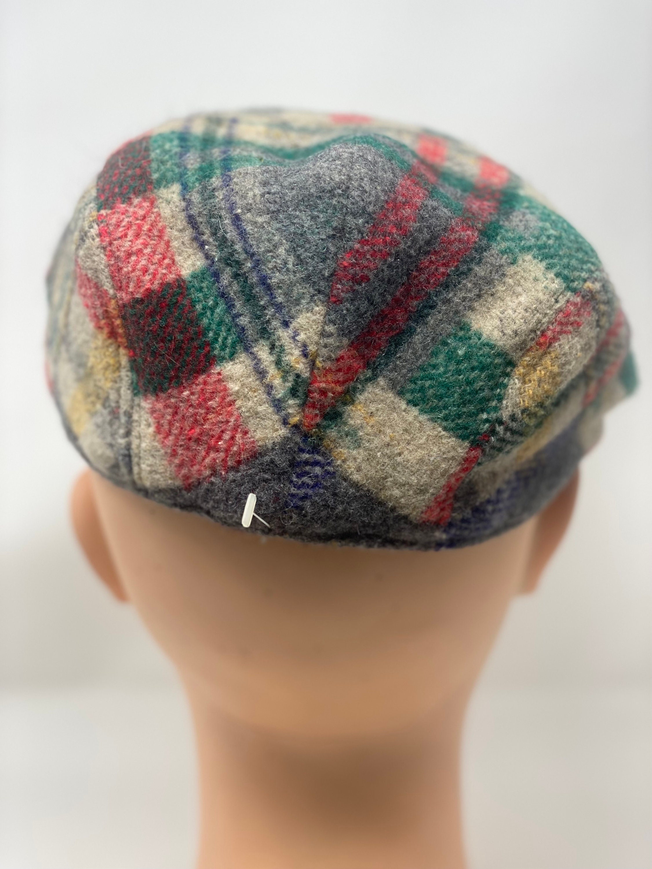 Magnificent Torpedo English Wool Cap, Handmade, Size 57 22.44'', NEW ...