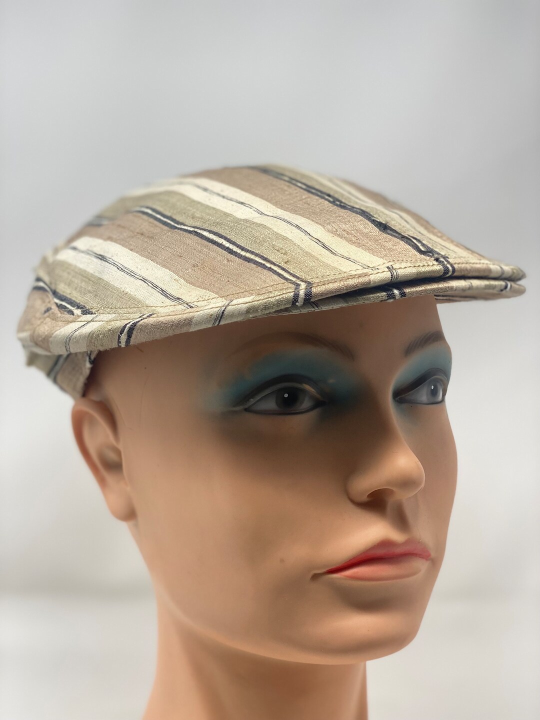 Vintage Torpedo Cap Made in France, 100% Silk, Handmade, 57 and 58 (22. ...