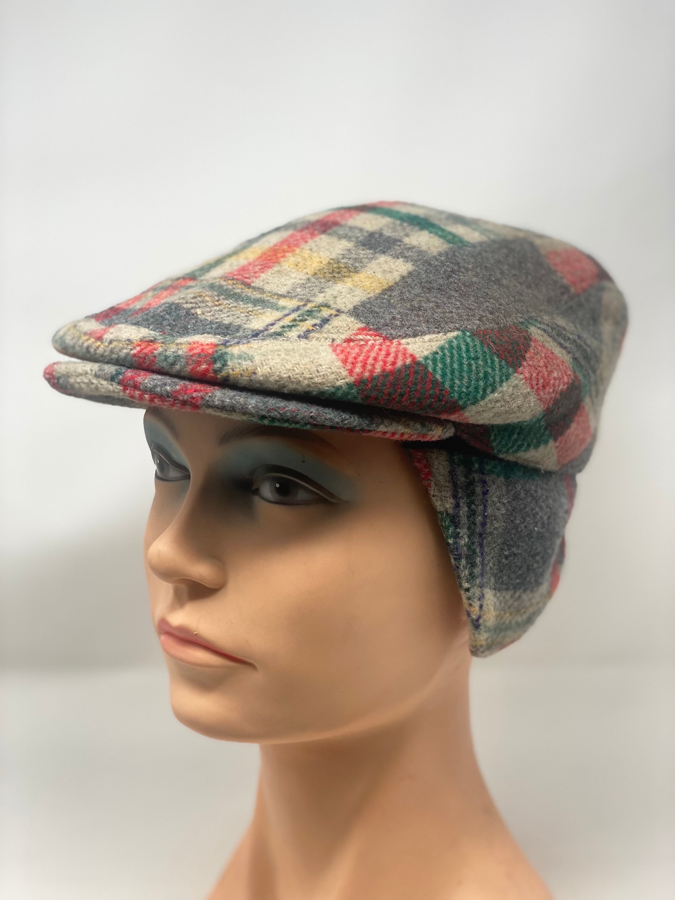 Magnificent Torpedo English Wool Cap, Handmade, Size 57 22.44'', NEW ...