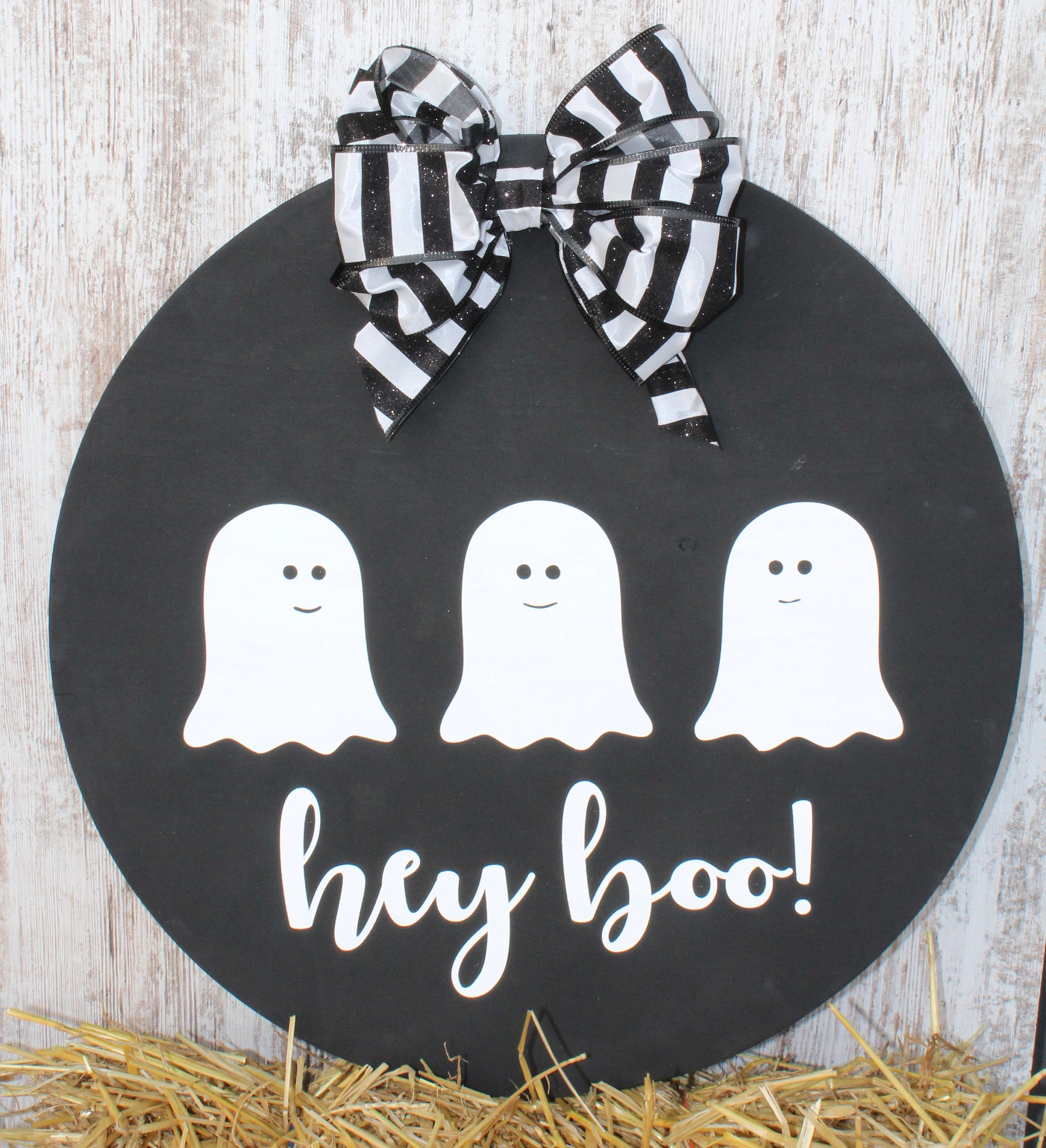 Front Door Sign | Hey BOO | Door Hanger | Fall Decor | Home Decor ...