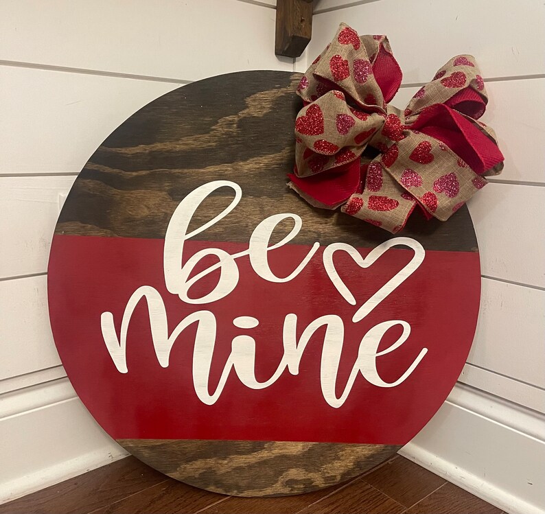 Front Door Decor | Be Mine | Door Hanger | Valentines Decor | Home Decor | Valentines - Etsy