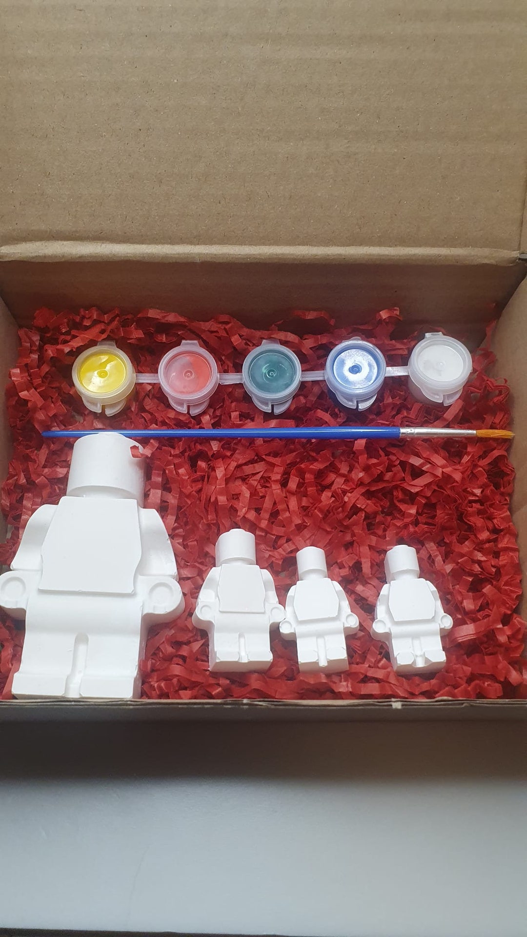 Paint Your Own Brickmen, Paint Your Own Kit, Kids Craft Kit, Children's ...