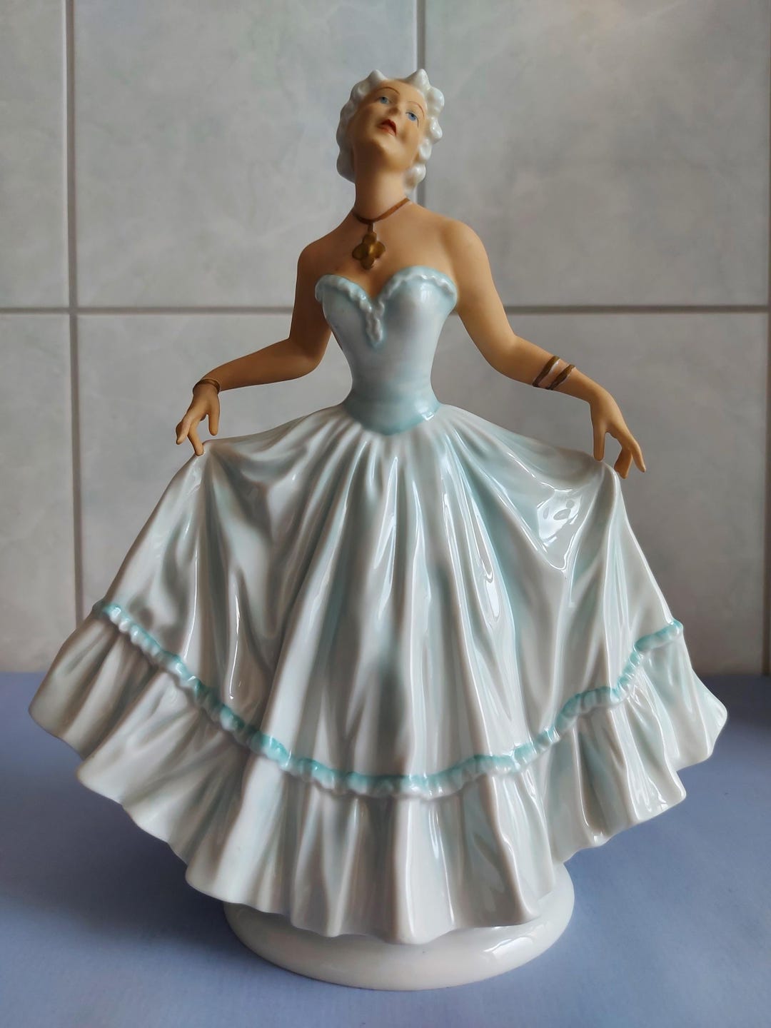 Heinz Schaubach-unterweissbach Porcelain Figurine Dancer Lady-in ...