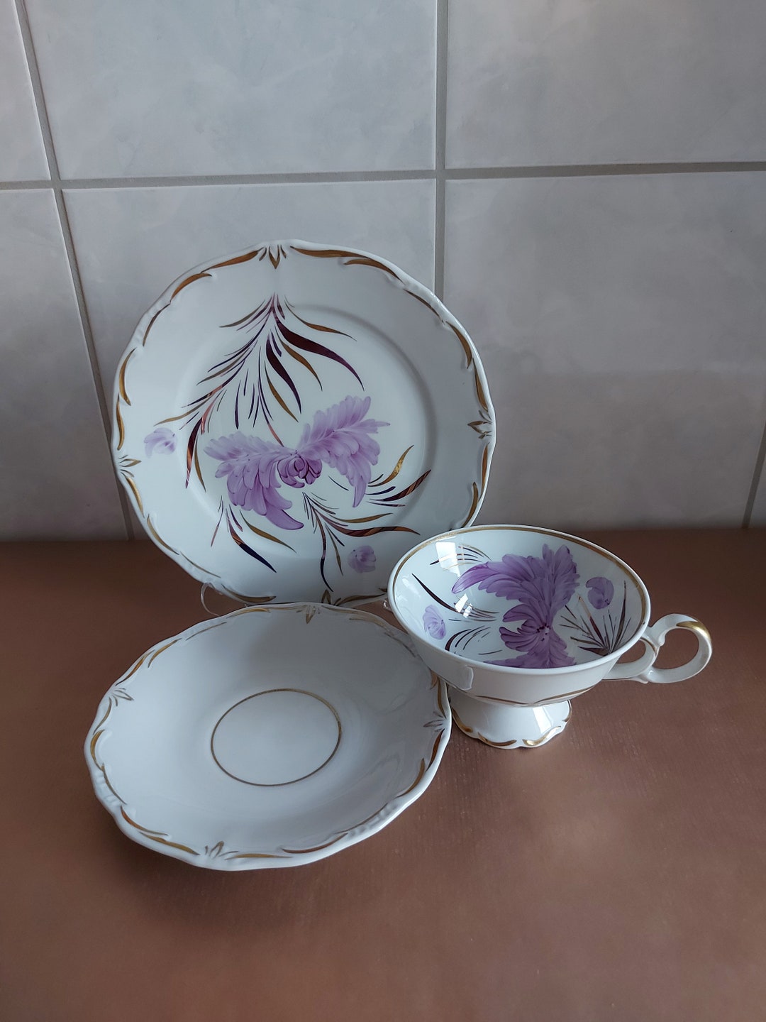 Weimar Goebel Porcelain Collection Set 3 Pieces Floral Pattern - Etsy