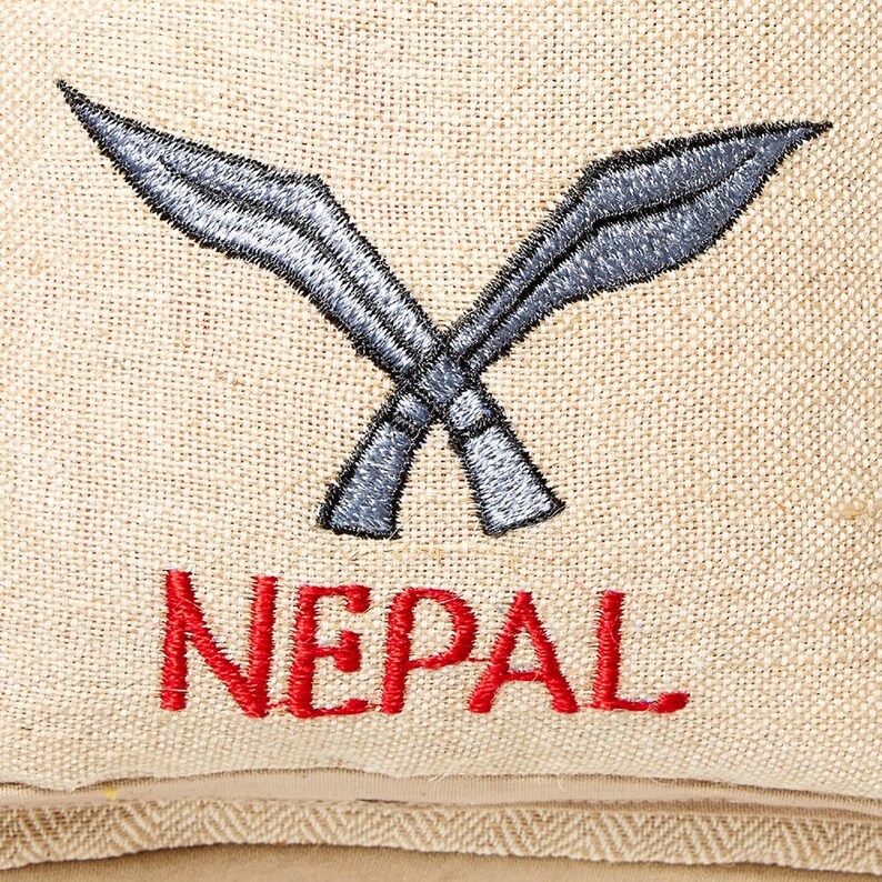 Pure Handmade Cross Khukuri Design & Print Large Multi Pocket - Etsy