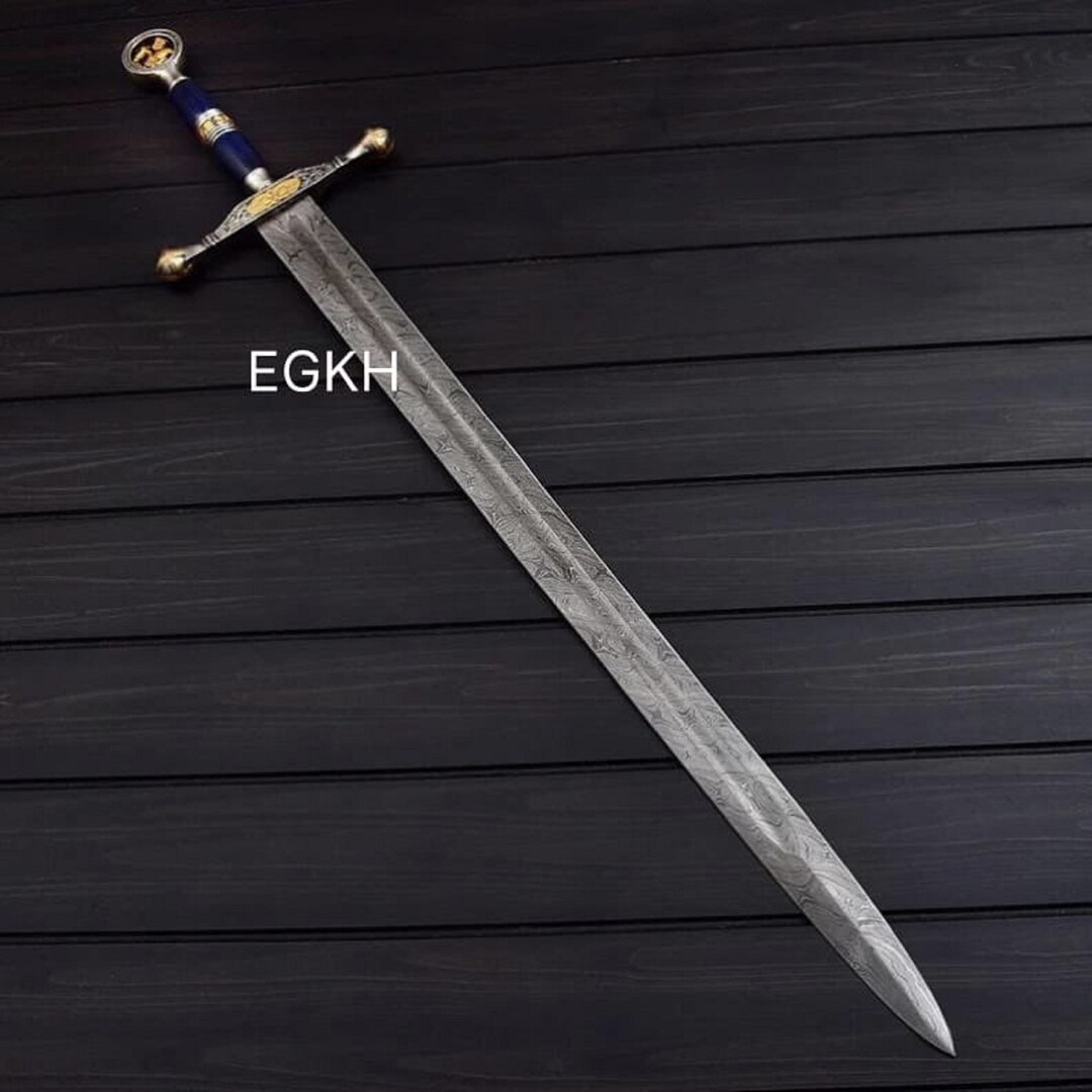 EGKH-36 Inches Excalibur Sword Smith Hand-special Series-damascus Sword ...