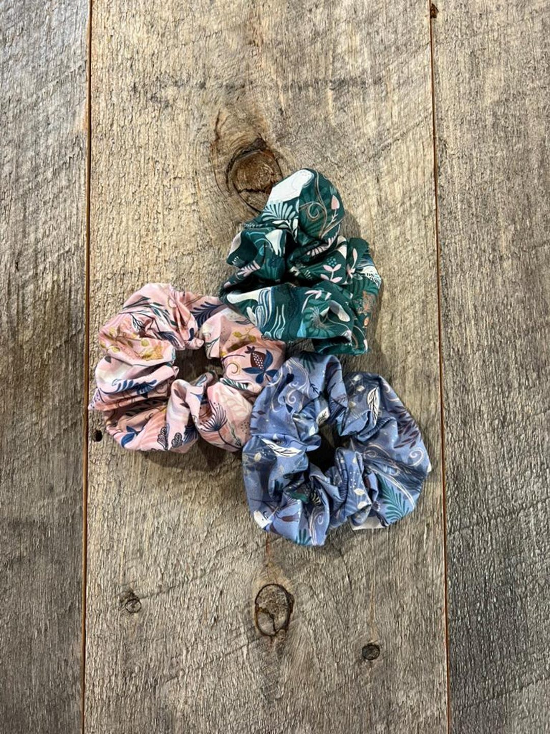 NEW! Cotton Hair Scrunchie, Ponytail Holder, Bun Accessory, Fabric ...