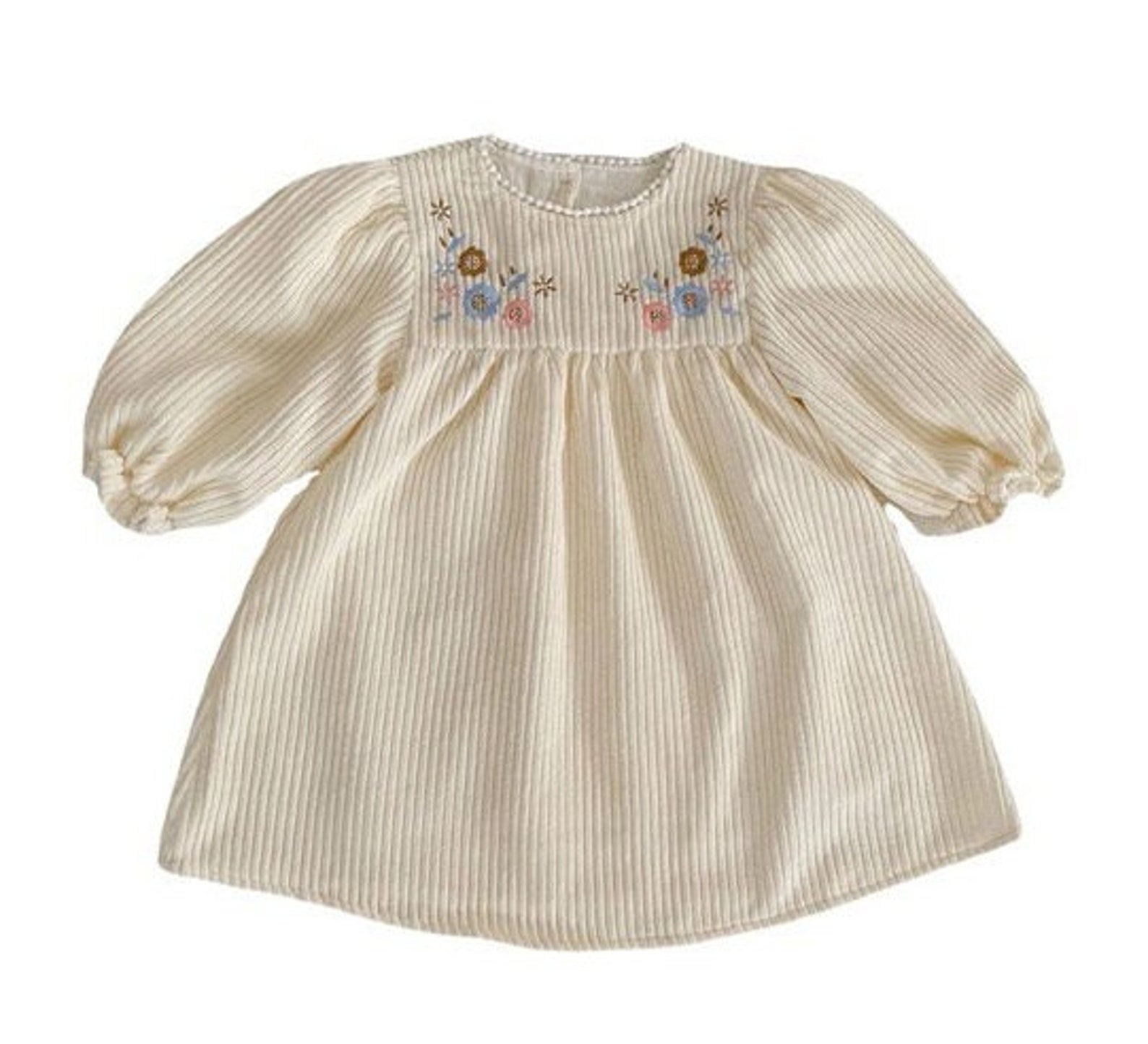NEW Spring Baby Girl Dress Infant Clothing Kids Embroidered Collar ...