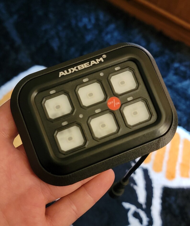 Auxbeam 6 Gang Surface Trim Bezel Mount Carbon Fiber - Etsy