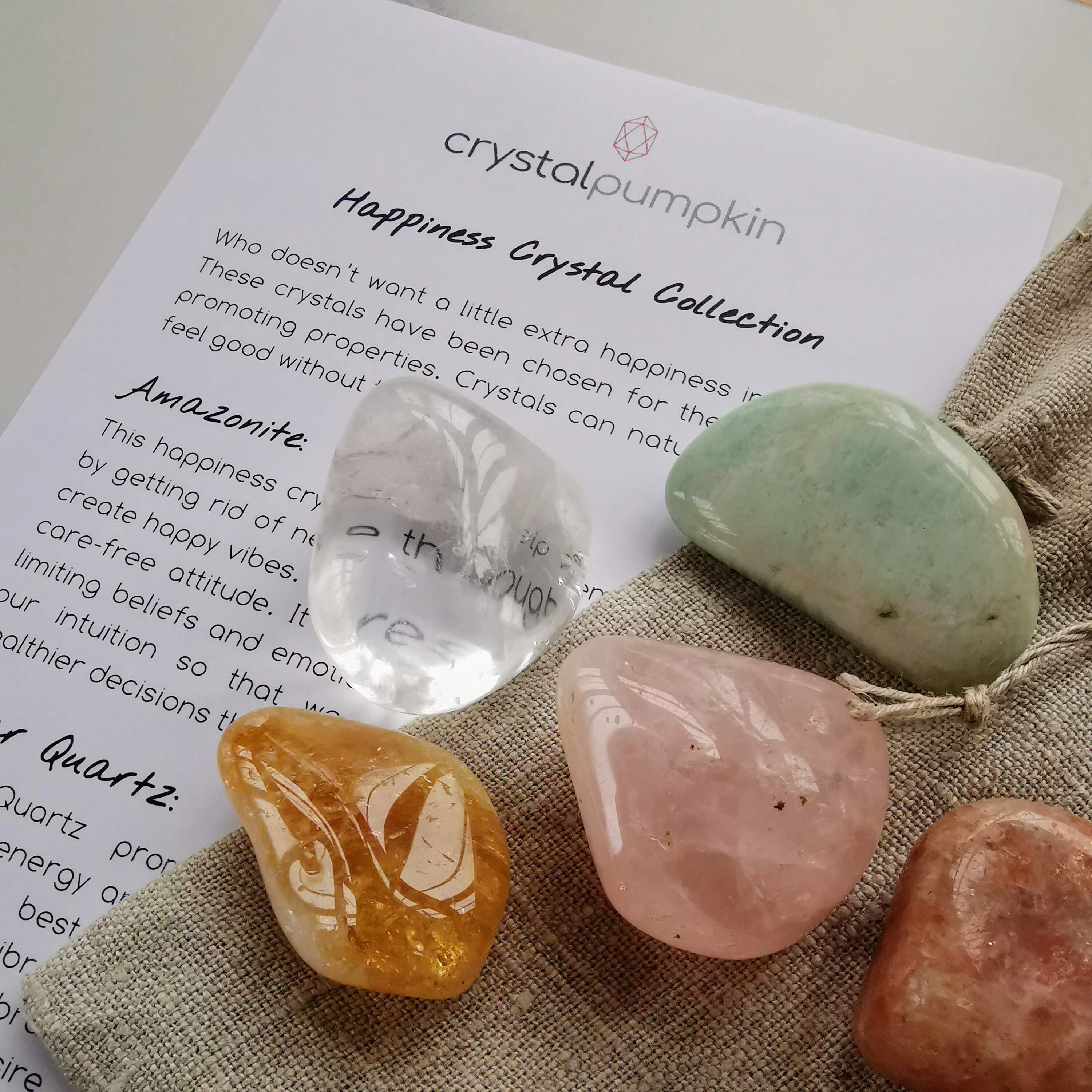 Happiness Crystal Collection; Crystal set chosen to naturally give you ...
