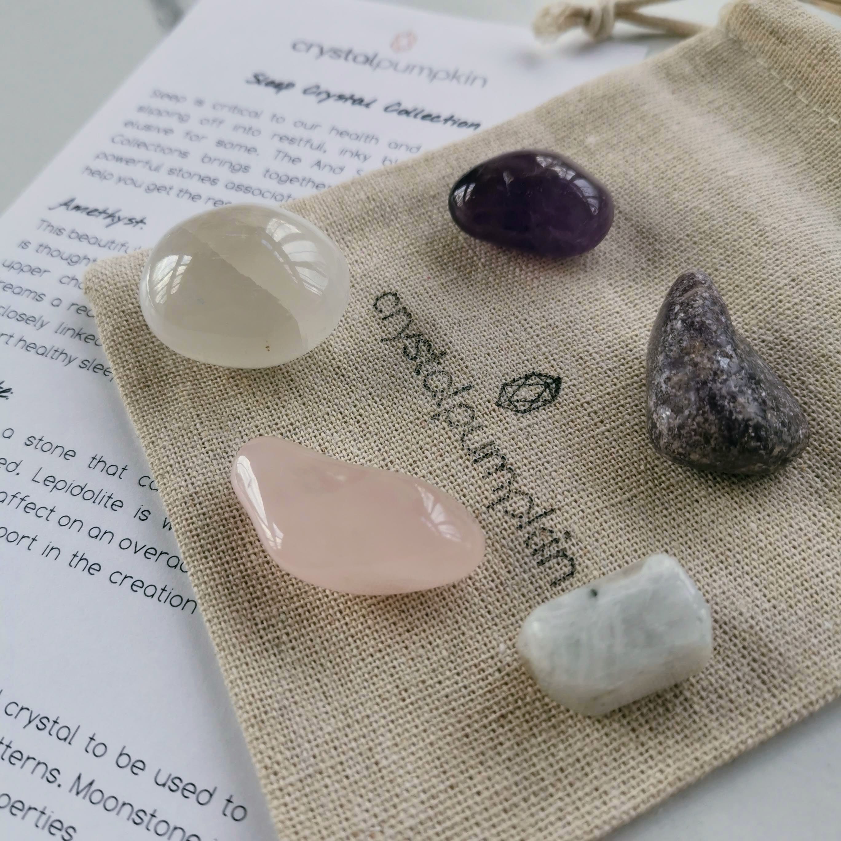 Sleep Crystal Collection, Crystal Set for Sleeping, Crystals for help ...