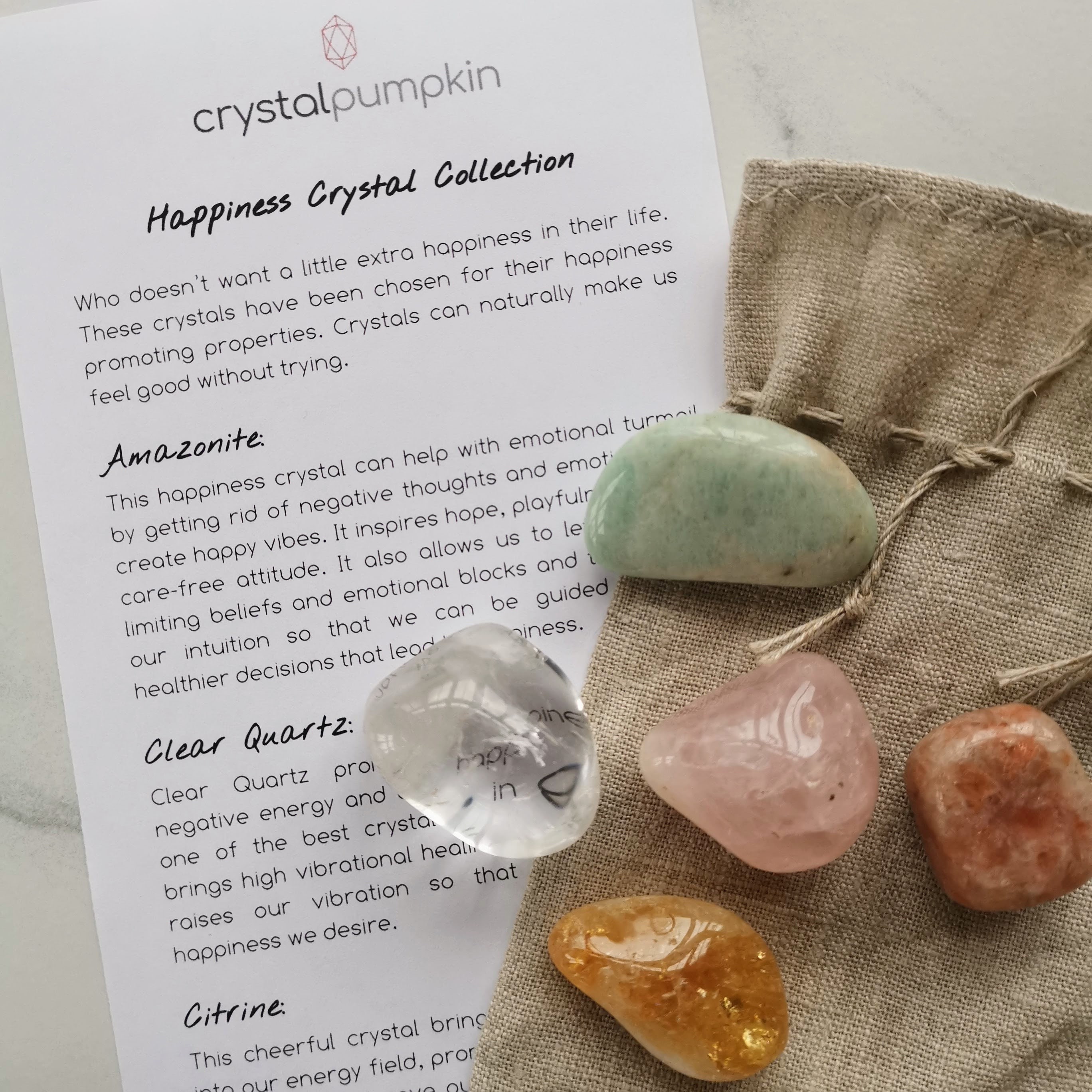 Happiness Crystal Collection; Crystal set chosen to naturally give you ...