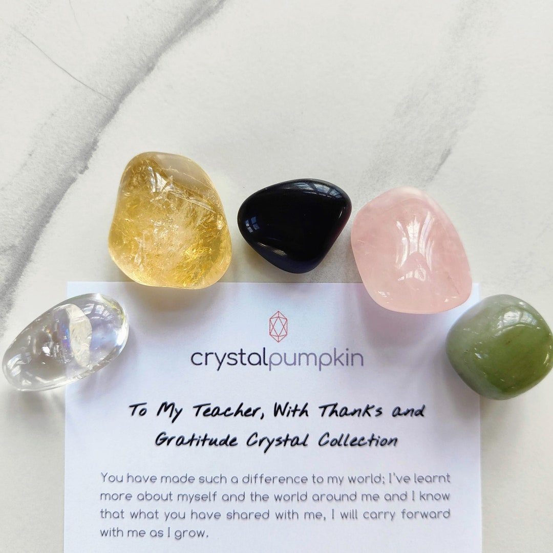 Thank You Teacher Crystal Collection, Crystals for Teacher Present ...