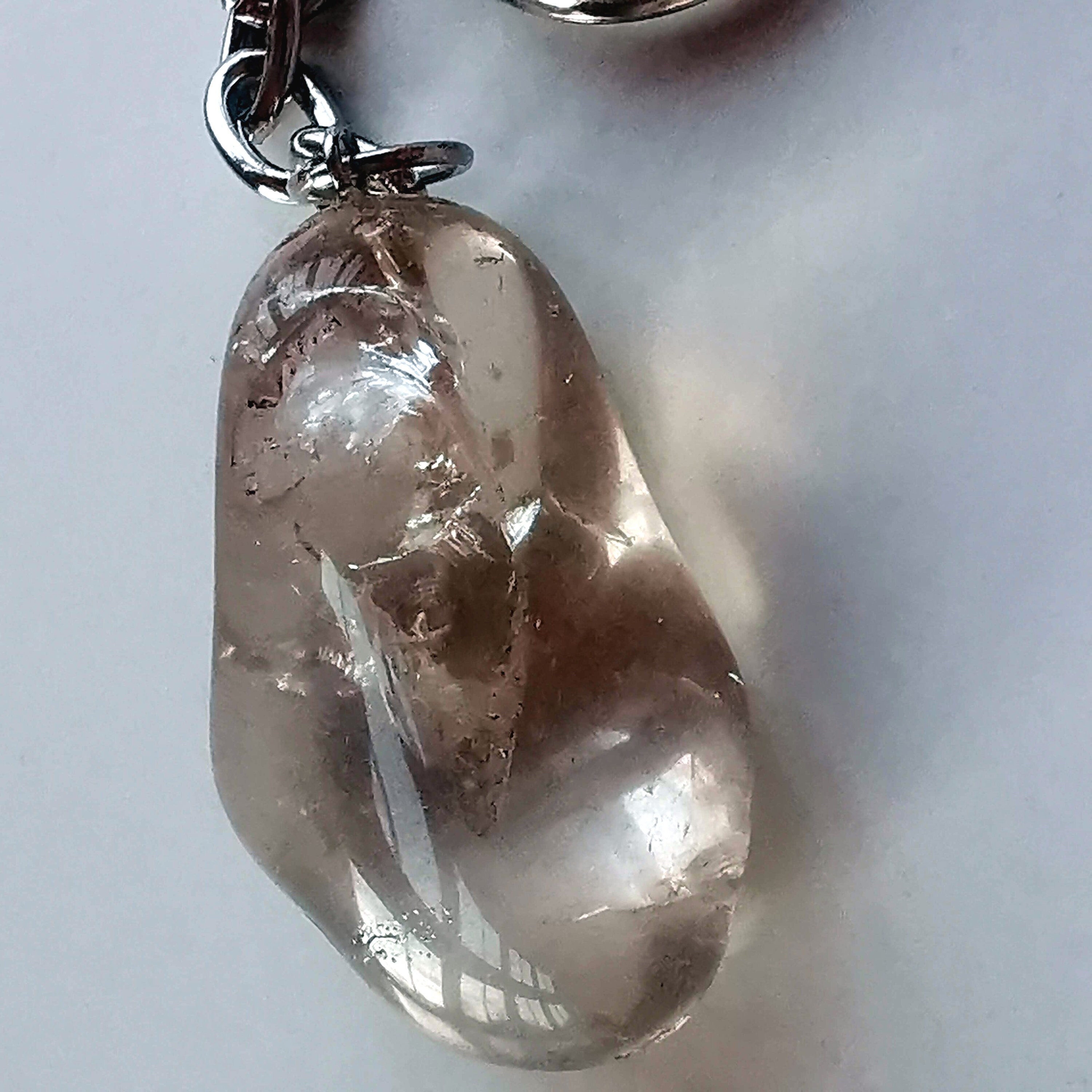 Smoky Quartz Key Ring Keyring. Smokey Quartz grounding stone. Gemstone ...