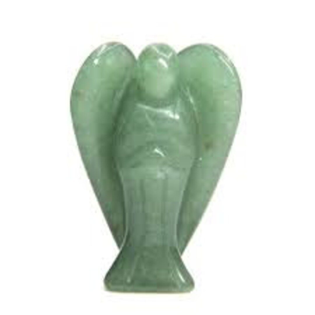 Hand Carved Serpentine Jade Pocket Angel: Crystal Guardian - Etsy UK