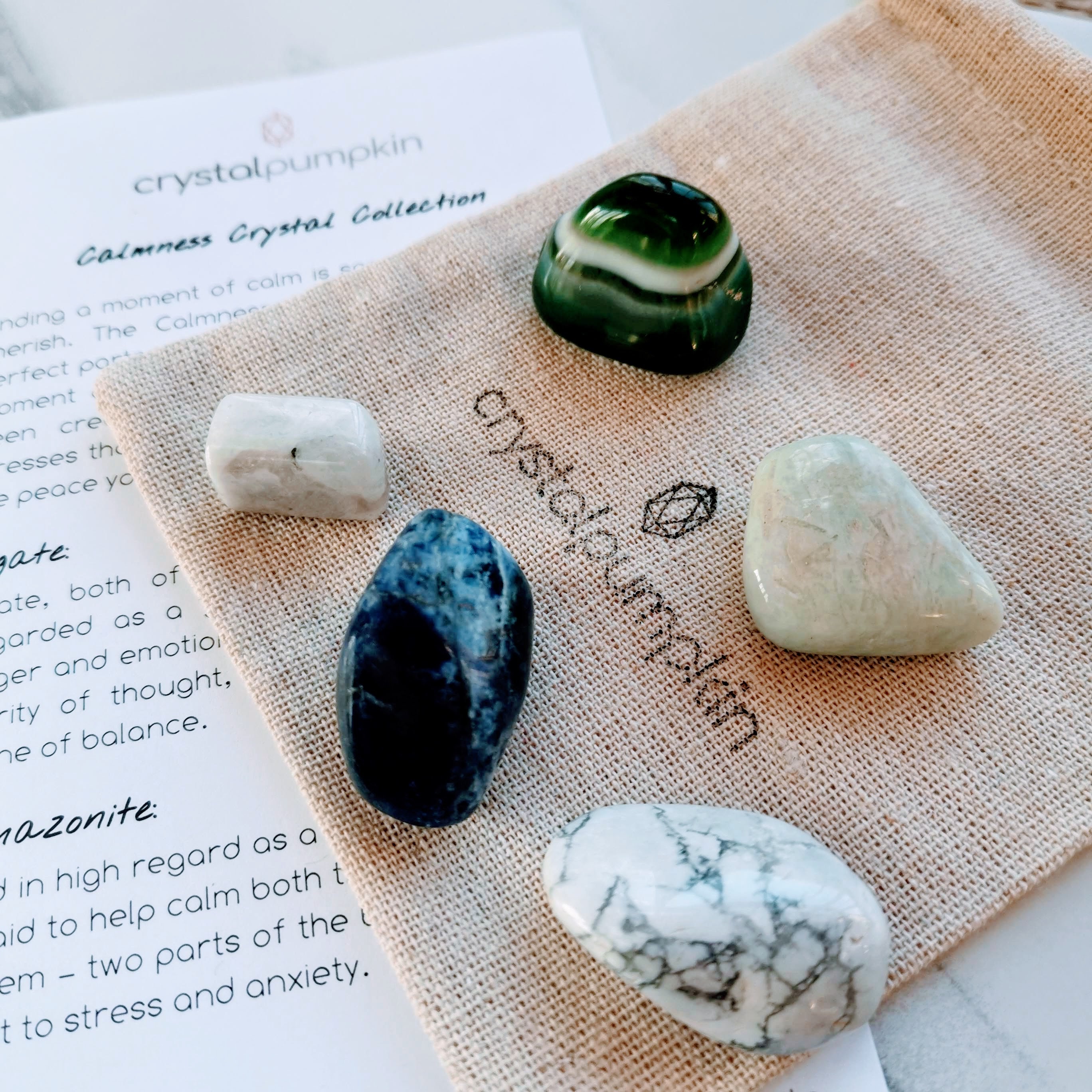 Calmness Crystal Collection, Crystals for help providing calm and ...