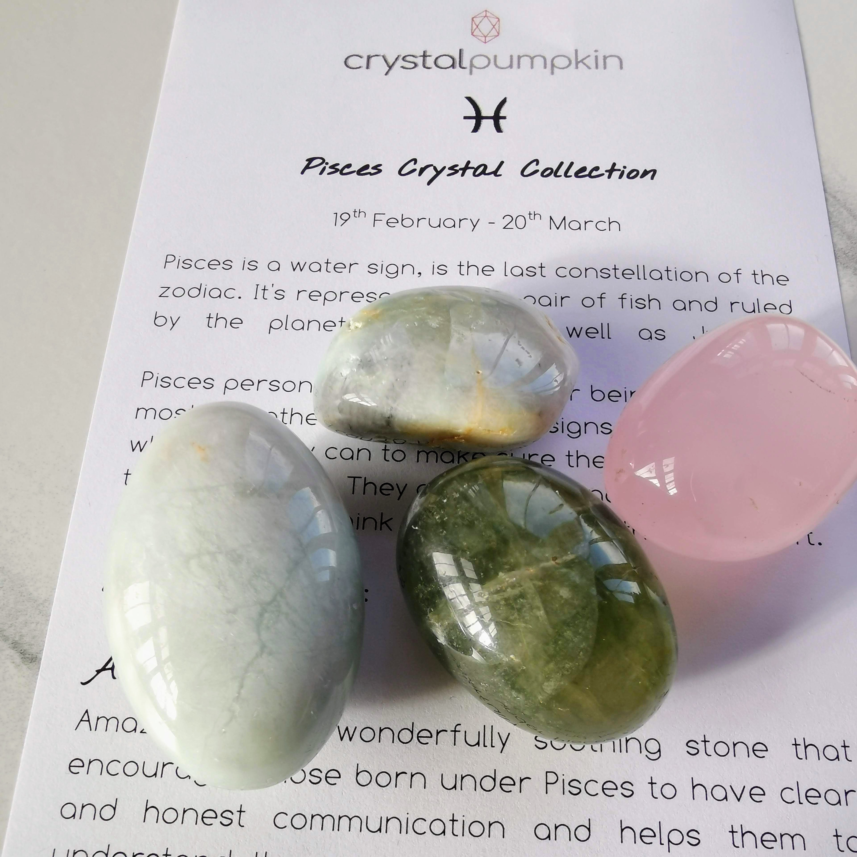 Pisces Crystal Set Zodiac Star Sign Gemstone Set for - Etsy UK