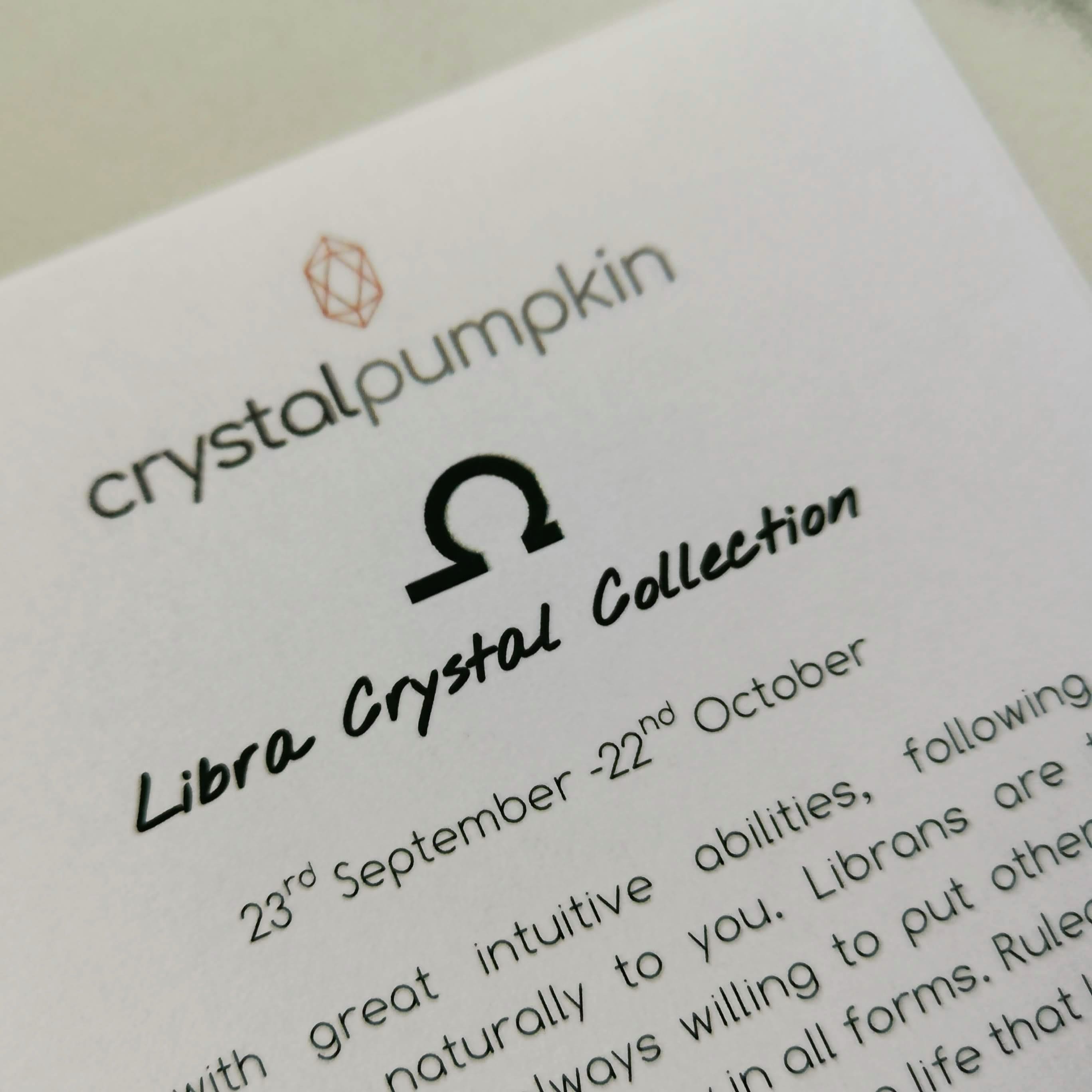 Libra Crystal Set Zodiac Star Sign - Gemstone Set for Librans ...