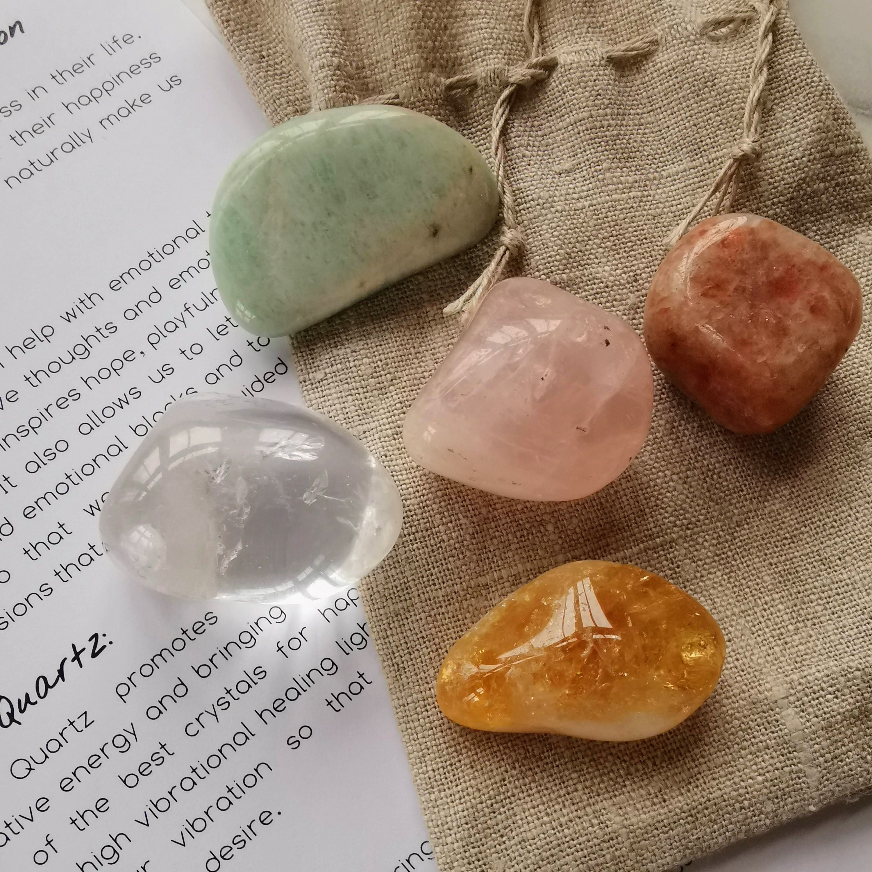 Happiness Crystal Collection; Crystal set chosen to naturally give you ...